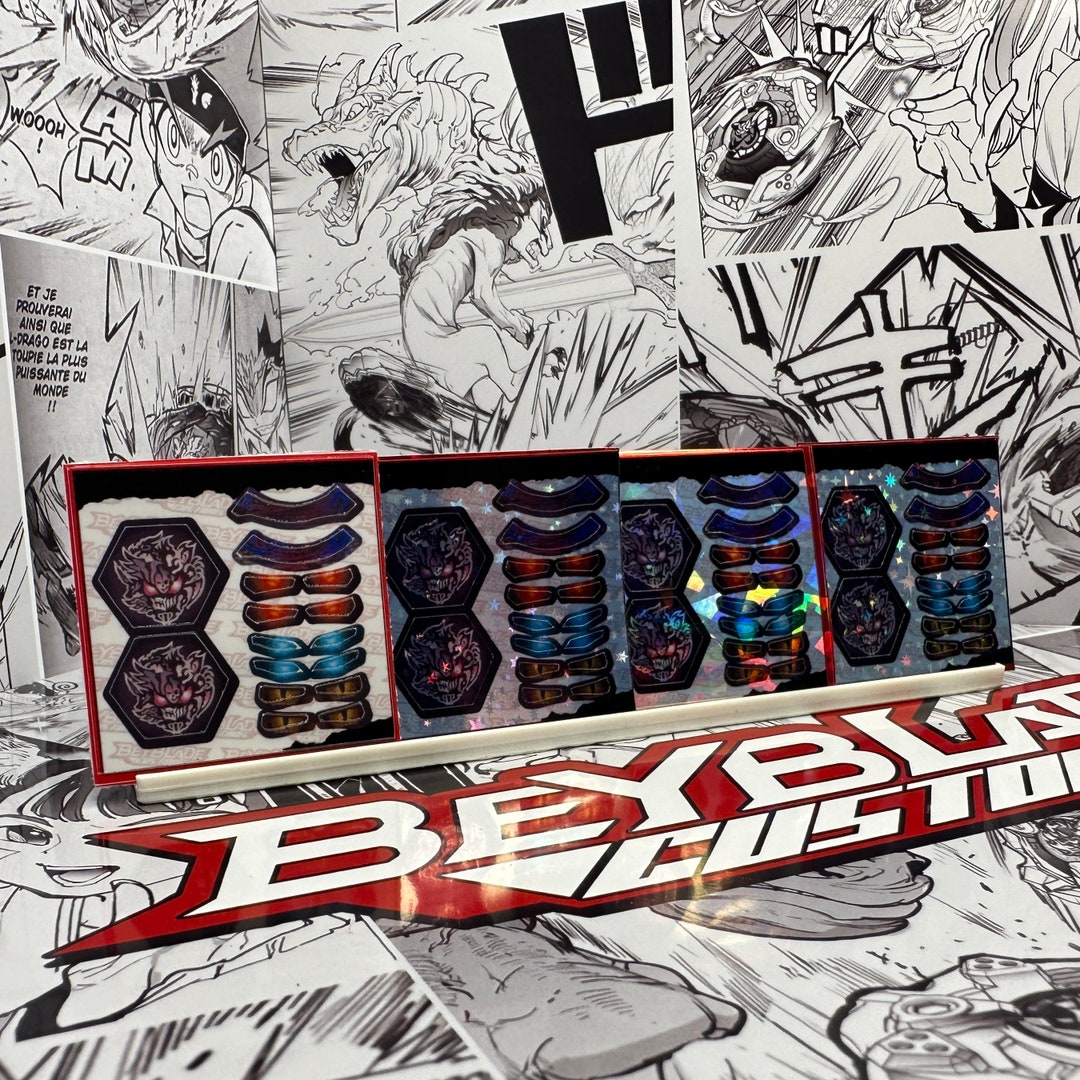 Beyblade Metal Diablo Nemesis Sticker Sheet Original / Holo - Etsy