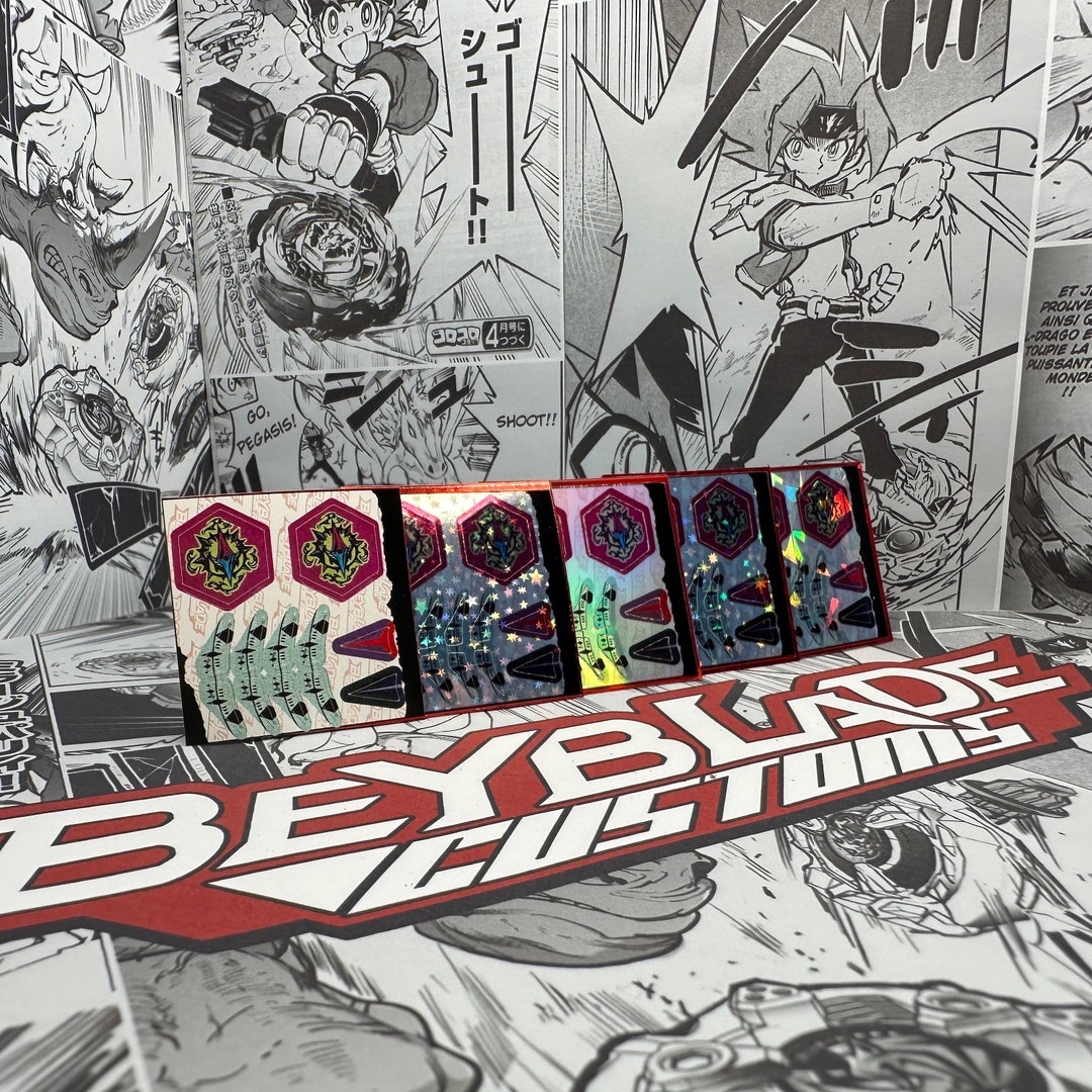 Beyblade Metal Flame Byxis Sticker Sheet Original / Holo - Etsy