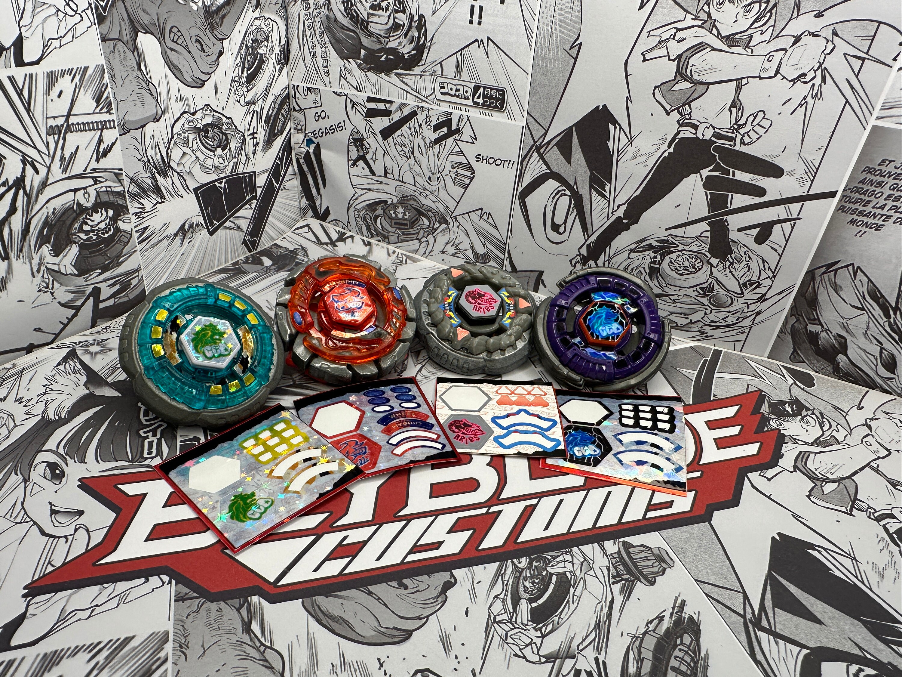 Beyblade Metal Poison Serpent Sticker Sheet Original / Holo - Etsy