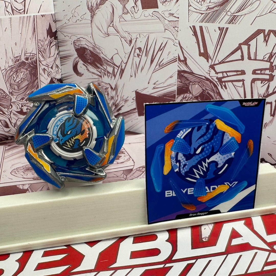 Beyblade X Dran Dagger Blue Custom Sticker Sheet - Etsy Canada
