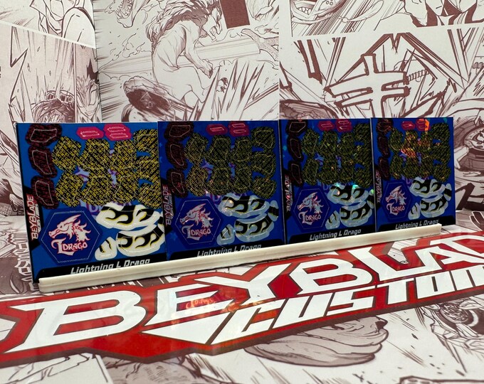 Beyblade Metal Lightning L-drago Sticker Sheet Original / Holo - Etsy UK