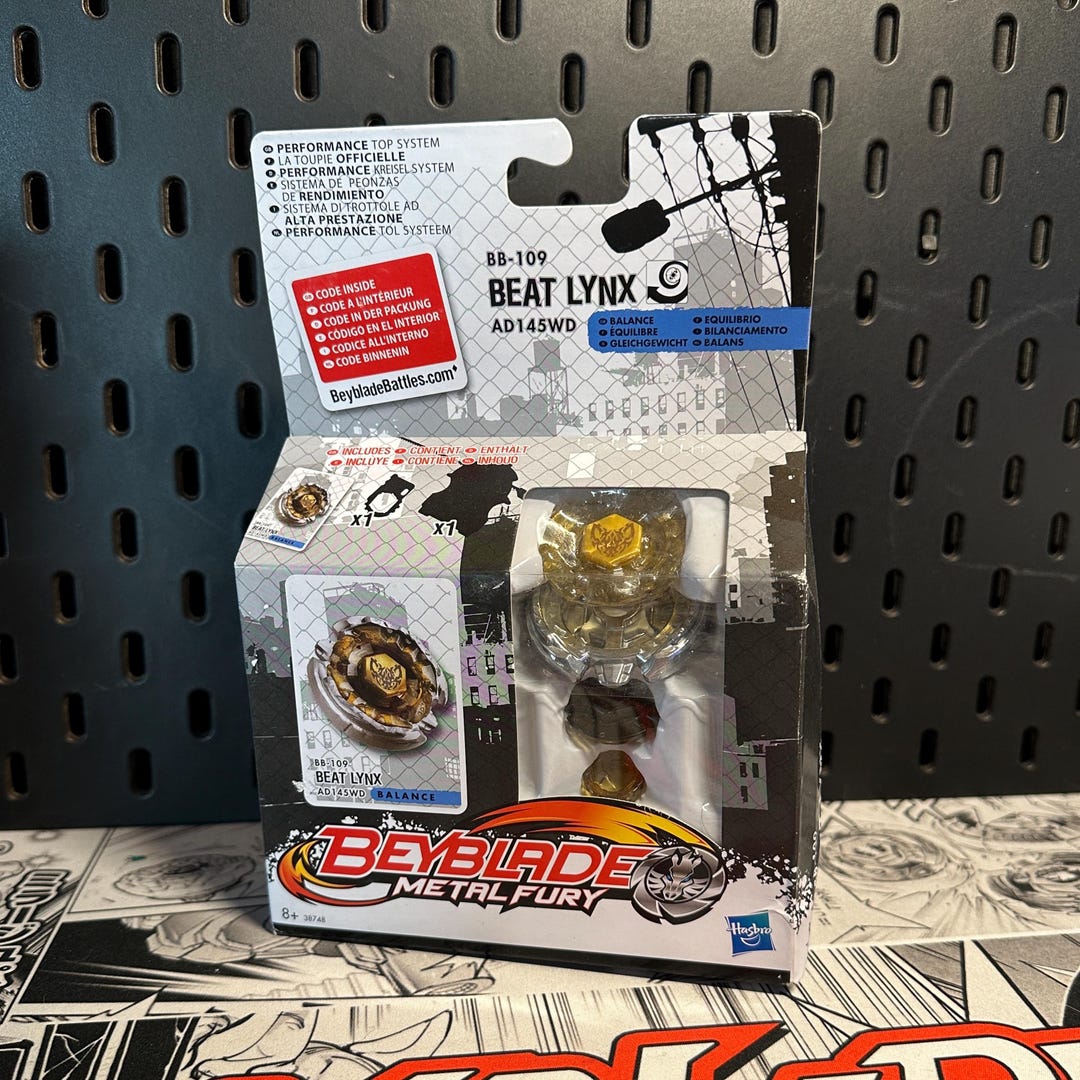 Beyblade Metal Fury Beat Lynx AD145WD OVP Hasbro - Etsy