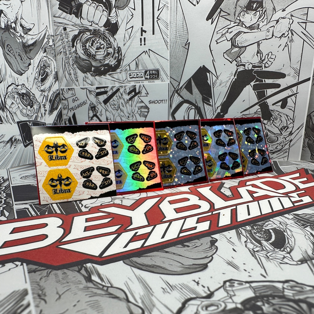 Beyblade Metal Flame Libra Sticker Sheet Original / Holo - Etsy