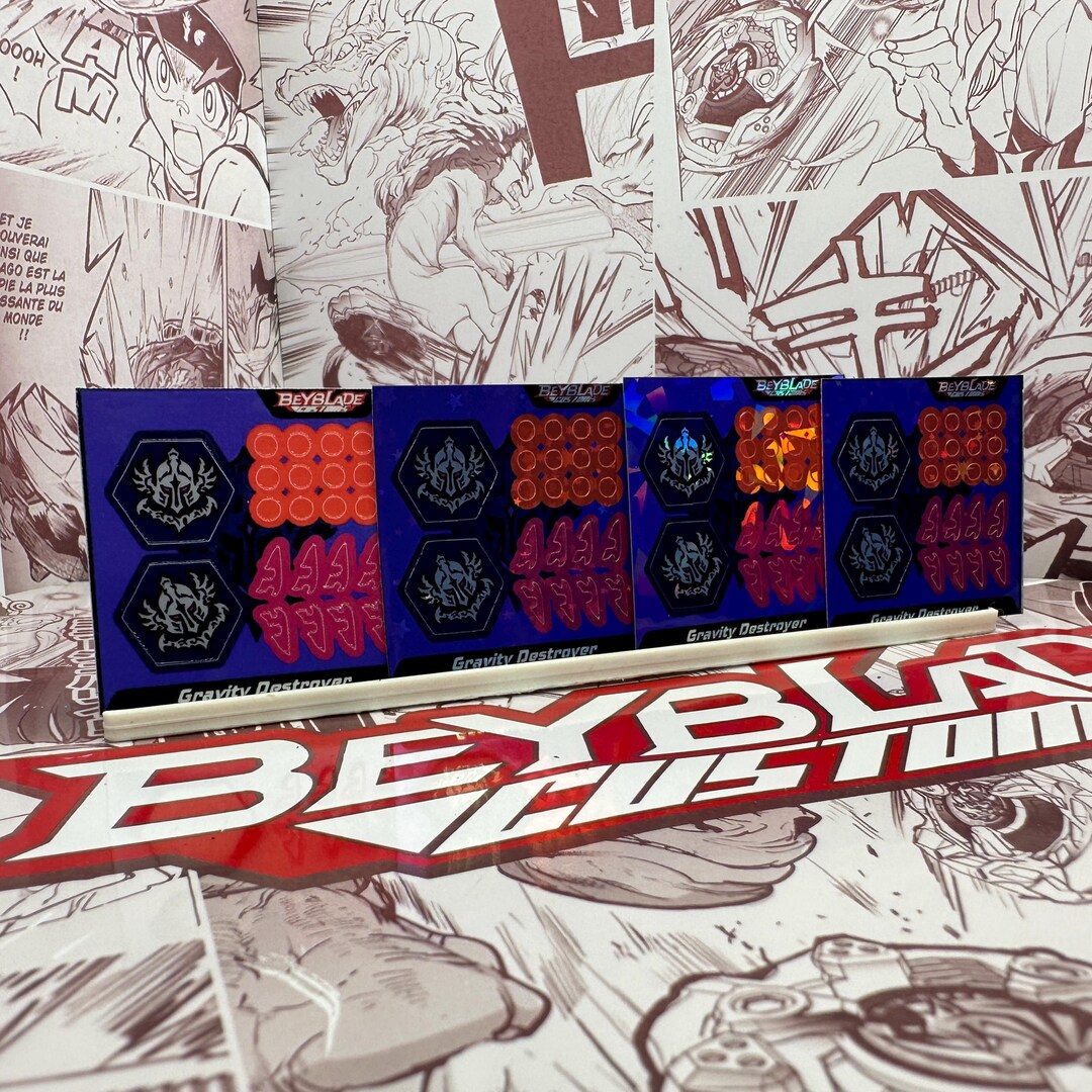 Beyblade Metal Gravity Destroyer Sticker Sheet Original / Holo - Etsy