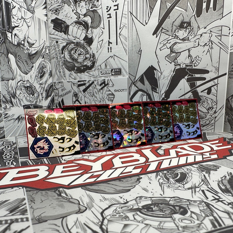 Beyblade Metal Lightning L-drago Sticker Sheet Original / Holo - Etsy