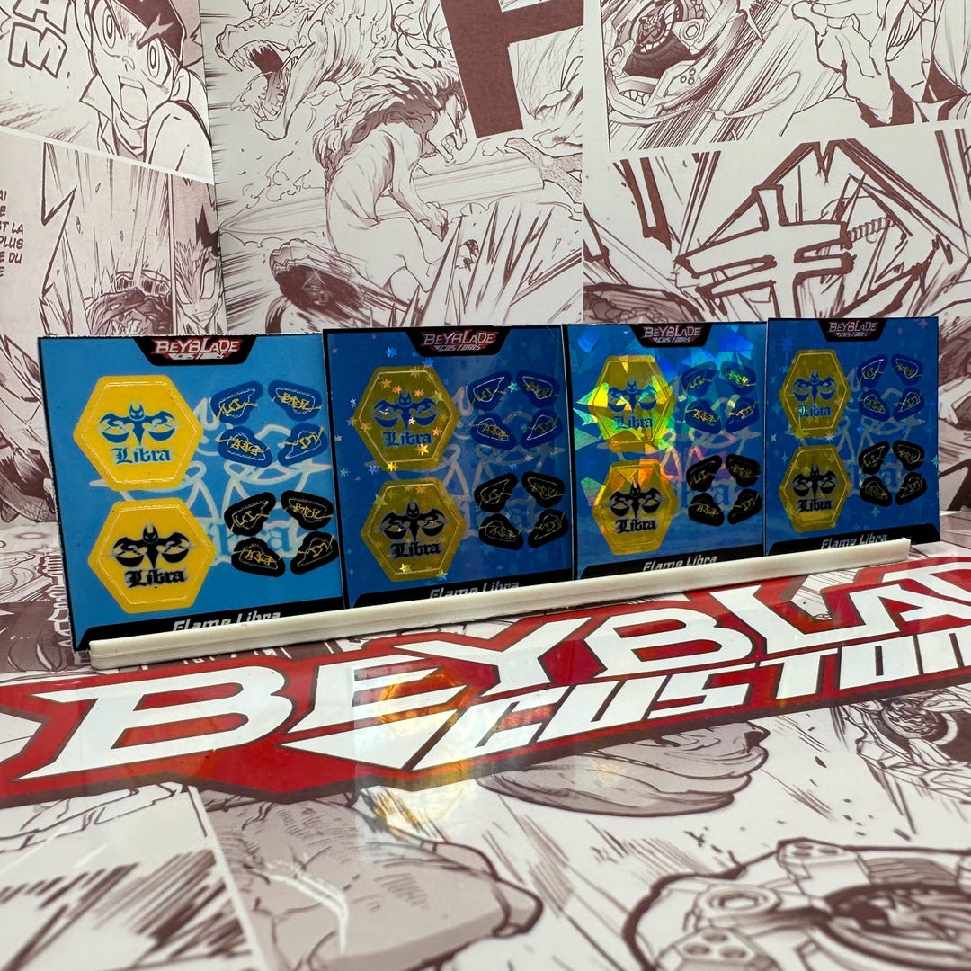 Beyblade Metal Flame Libra Sticker Sheet Original / Holo - Etsy