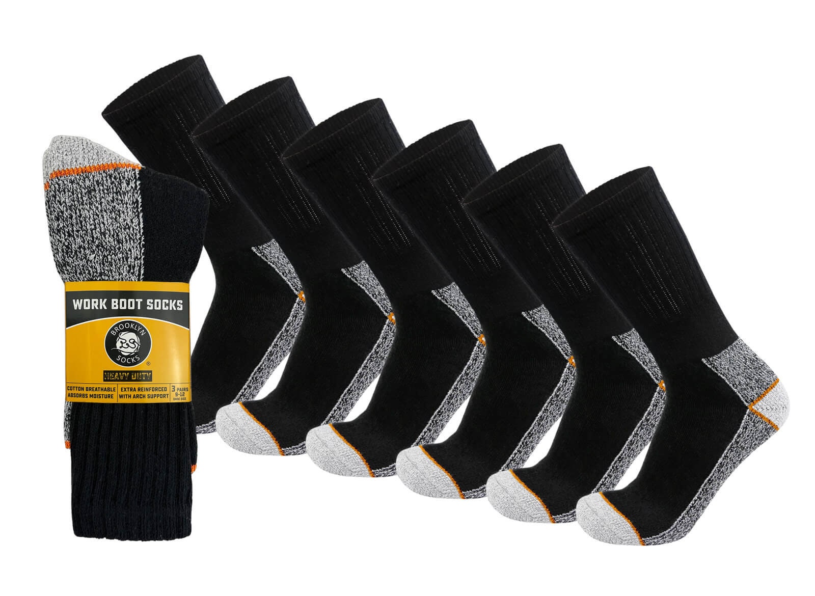 Heavy Duty Work Thick Crew Cotton Socks, Steel Toe - Etsy