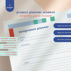 Project Planner Study Planner Assignment Tracker Project Management ...
