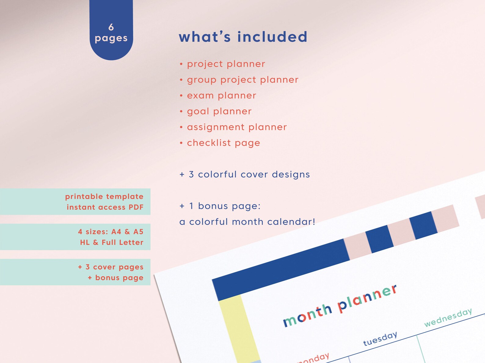 Project Planner Study Planner Assignment Tracker Project Management ...