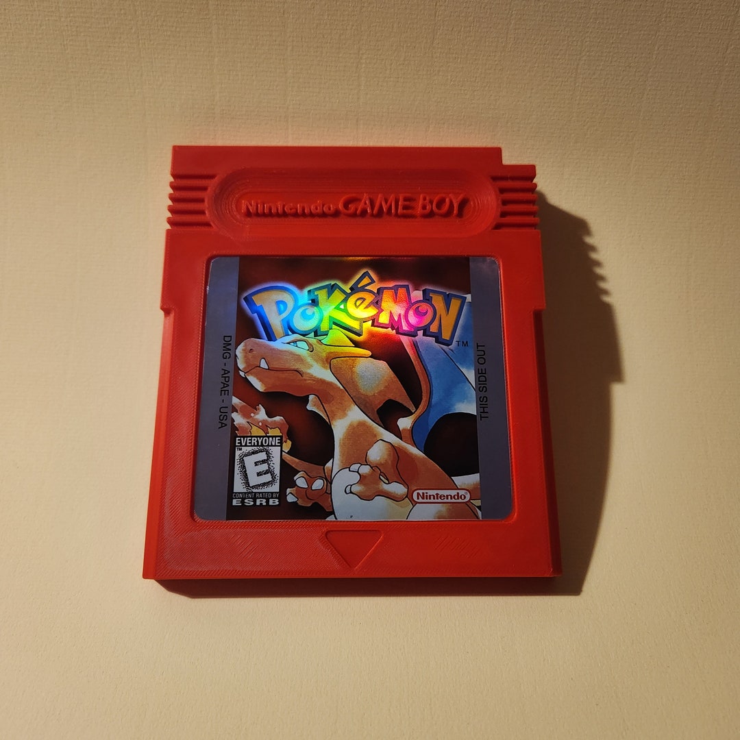 Pokemon Red Charizard Giant Gameboy Cartridge Oversized Gameboy Game ...