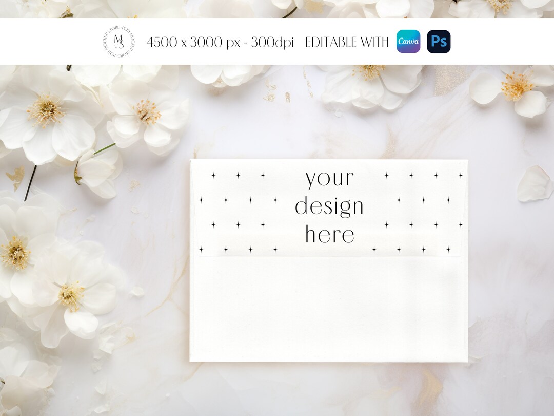 Envelope Addressing Mockup for Stationery Designers. Instant Download ...