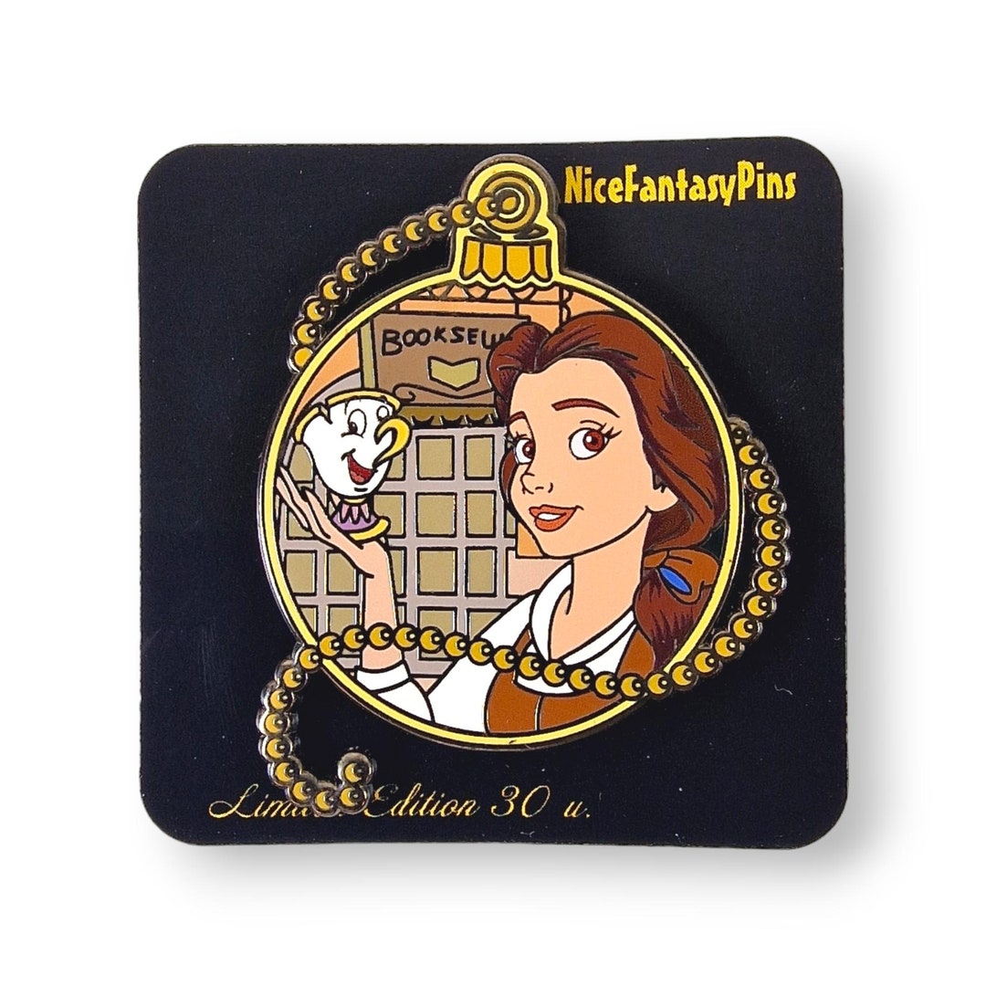 Fa. BELLE and CHIP Beauty & the Beast Disney Fantasy Pin Tall 2.3 ...