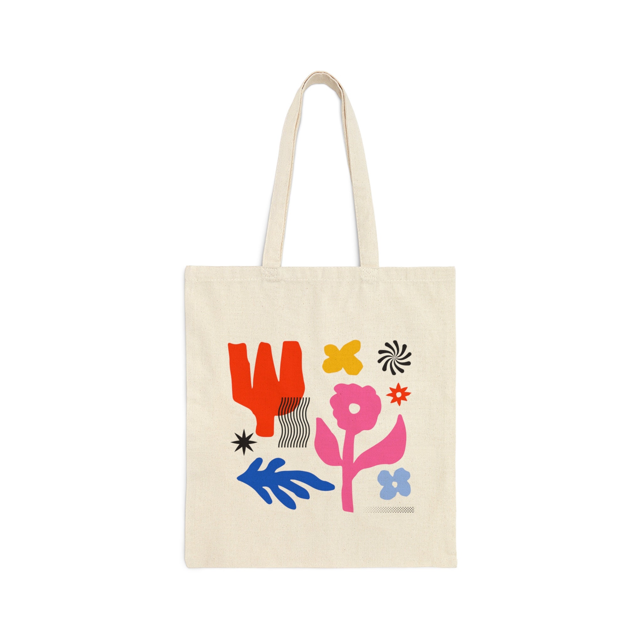 Abstract Design Cotton Canvas Tote Bag - Etsy