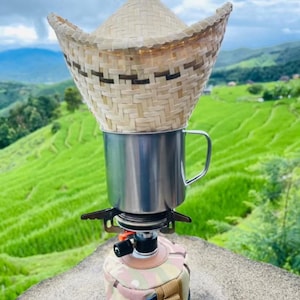 Thai Sticky Rice Basket Steaming Pot Set Handmade Set Bamboo ...