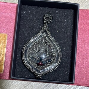 Sacred Phra Rahu Amulet - Buddhist Art Design White Bronze Frame ...