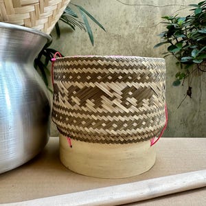 Handmade Bamboo Sticky Rice Steamer Set: Traditional Thai Cooking - Etsy