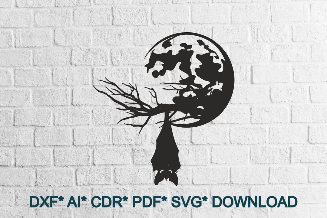 Bat SVG/DXF Digital Download dxf, Svg, Pdf, Cdr, Ai Laser CNC Plasma ...