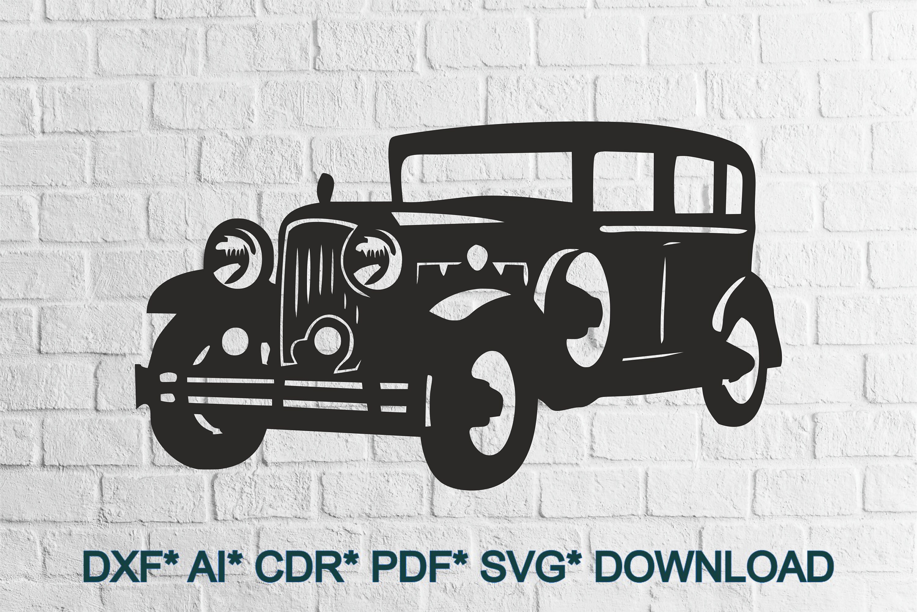 Car SVG/DXF Digital Download dxf, Svg, Pdf, Cdr, Ai Laser CNC Plasma ...