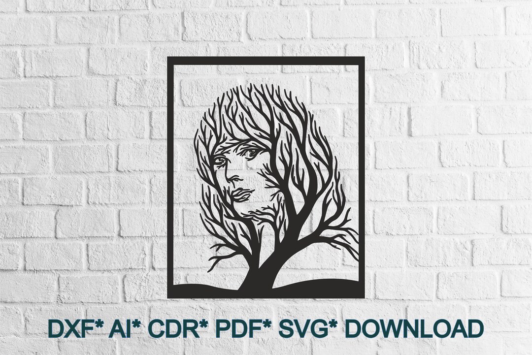 Woman SVG/DXF Digital Download dxf, Svg, Pdf, Cdr, Ai Laser CNC Plasma ...