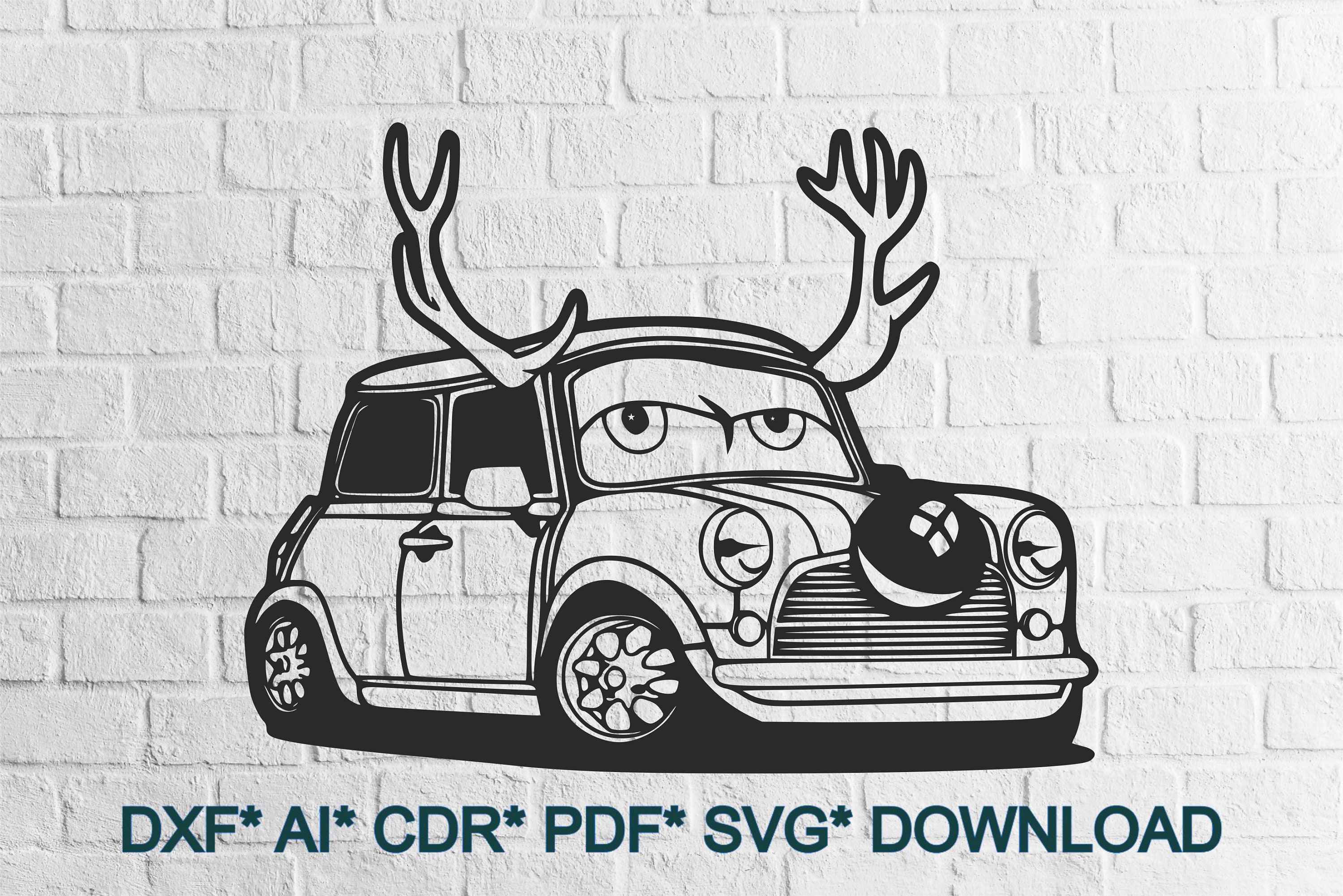 Car SVG/DXF Digital Download dxf, Svg, Pdf, Cdr, Ai Laser CNC Plasma ...
