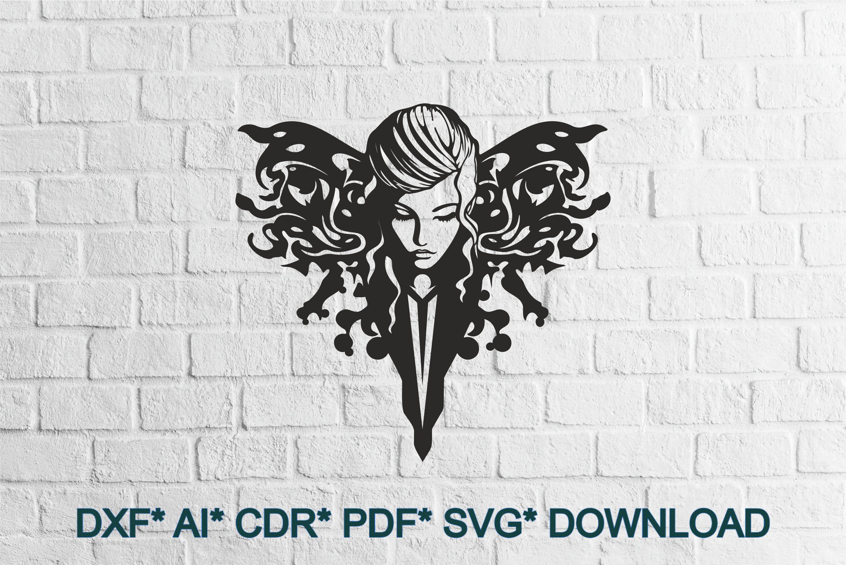 Woman SVG/DXF Digital Download dxf, Svg, Pdf, Cdr, Ai Laser CNC Plasma ...