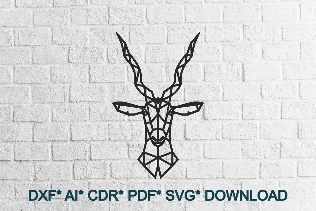 Deer SVG DXF, Animals Cut File Laser, Dxf for Plasma, Tree Cnc Wood ...