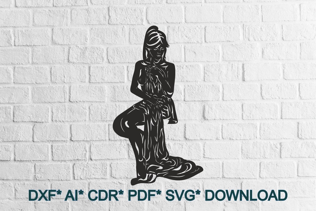 Woman SVG/DXF Digital Download dxf, Svg, Pdf, Cdr, Ai Laser CNC Plasma ...
