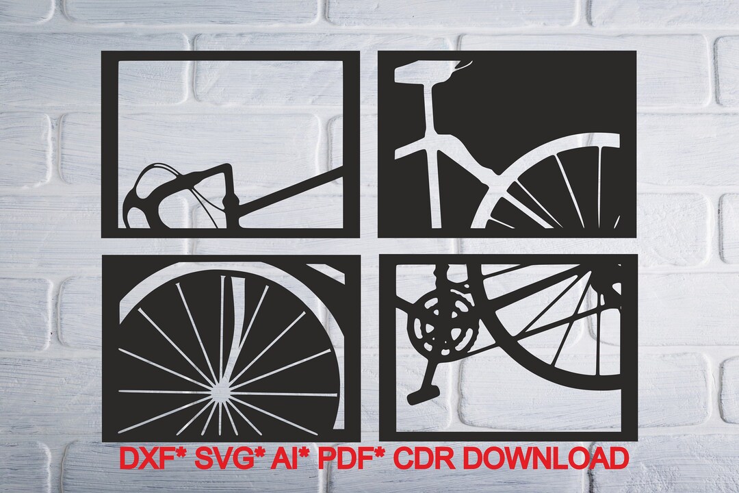 Bicycle SVG, Bicycle Cut File Laser, Dxf for Plasma, Bicycle Cnc Wood ...