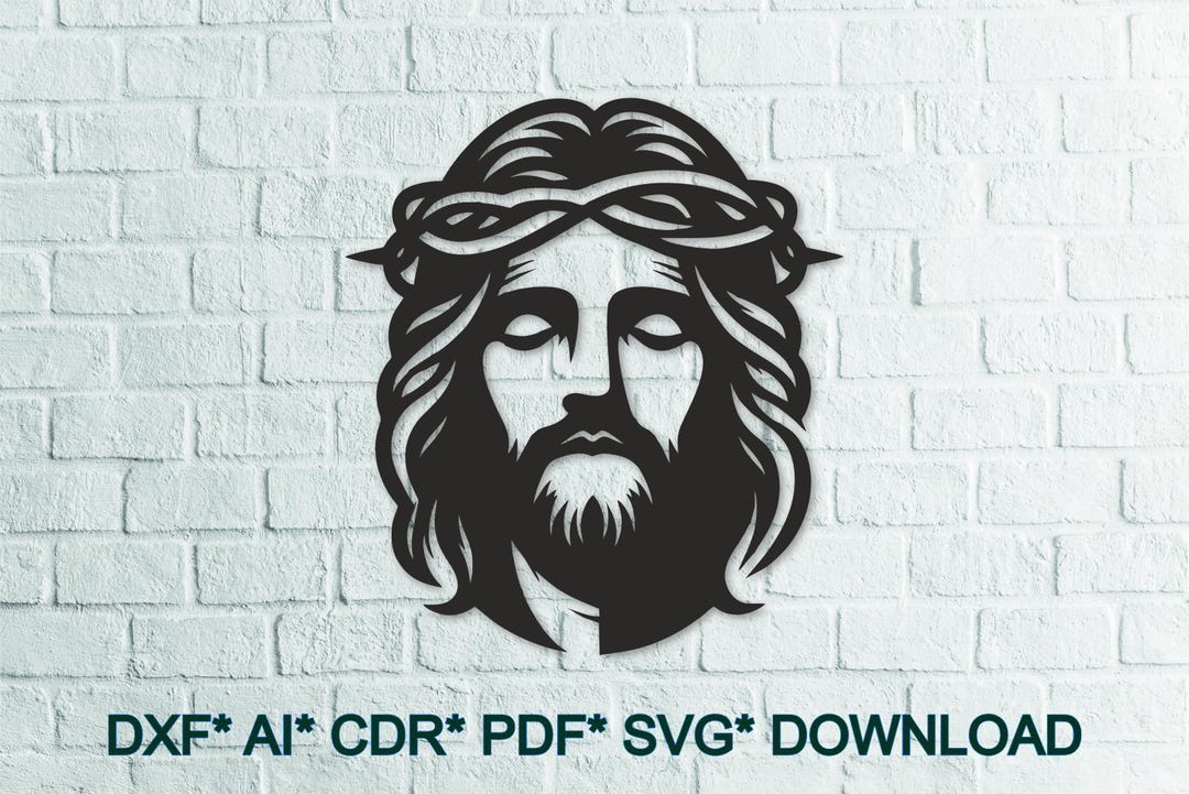 Jesus Digital Files – Jesus SVG , Jesus DXF - Dxf Svg Pdf Ai Cdr for ...