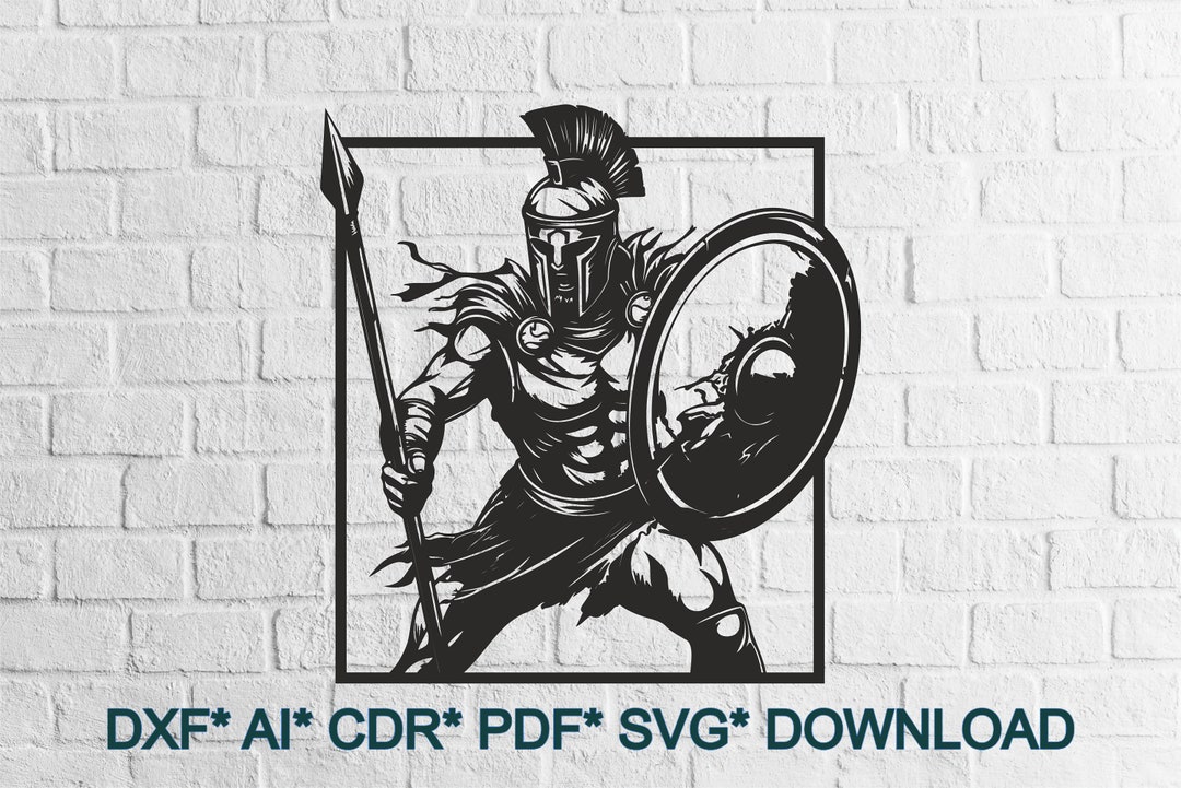 Leonidas SVG, 300 Spartans Cut File Laser, Dxf for Plasma, Shield Cnc ...