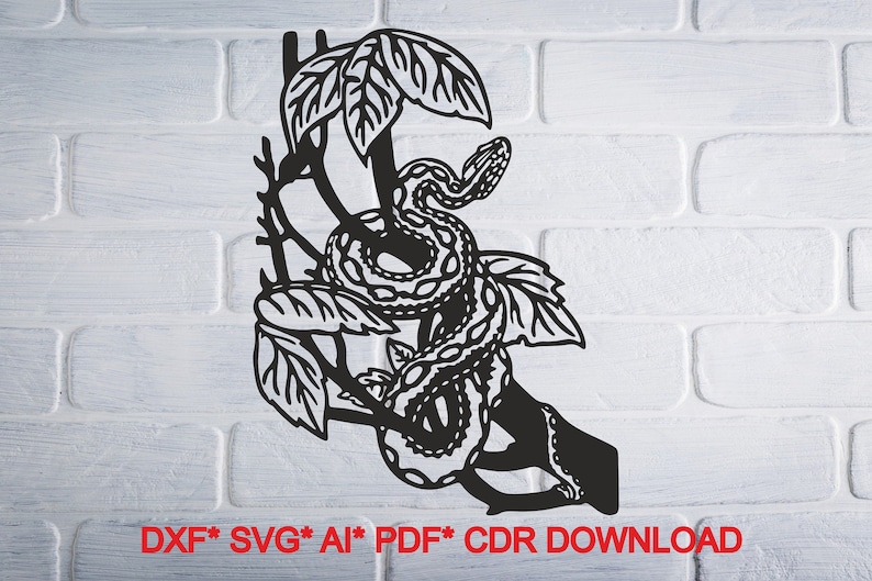 Snake SVG DXF, Animals Cut File Laser, Dxf for Plasma, Snake Cnc Wood ...