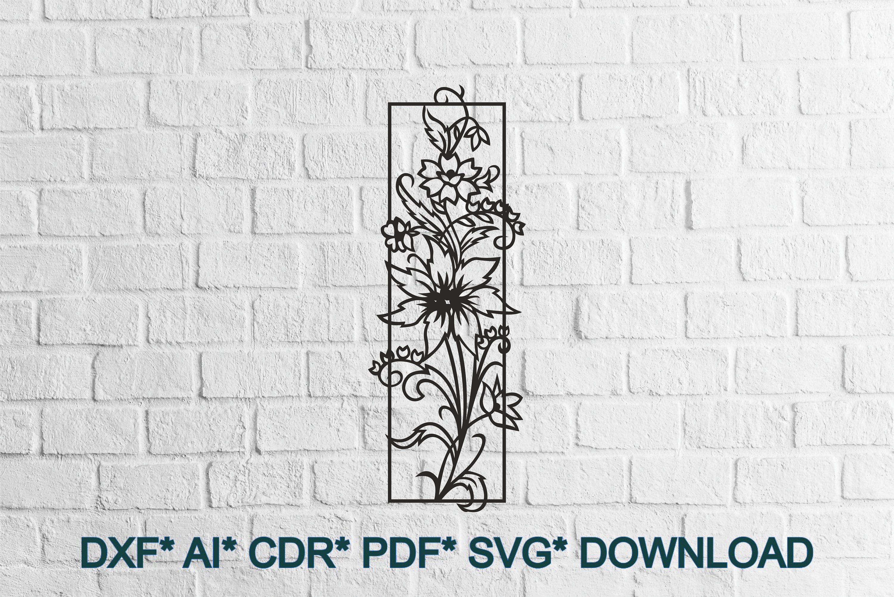Flower SVG/DXF Digital Download dxf, Svg, Pdf, Cdr, Ai Laser CNC Plasma ...