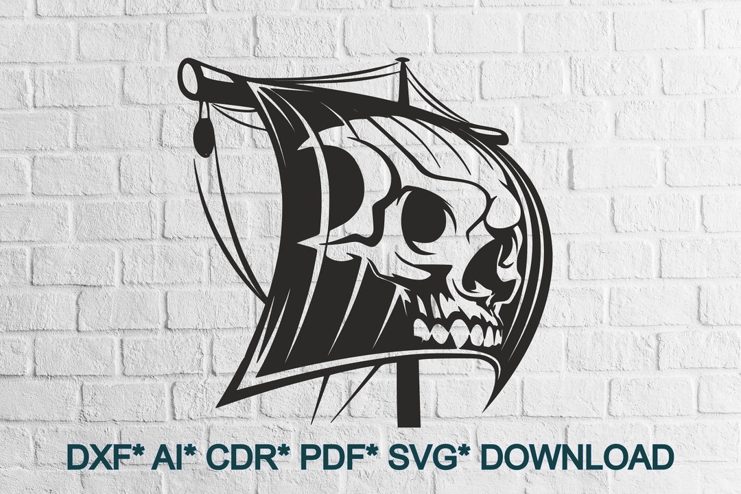 Pirates SVG/DXF Digital Download dxf, Svg, Pdf, Cdr, Ai Laser CNC ...