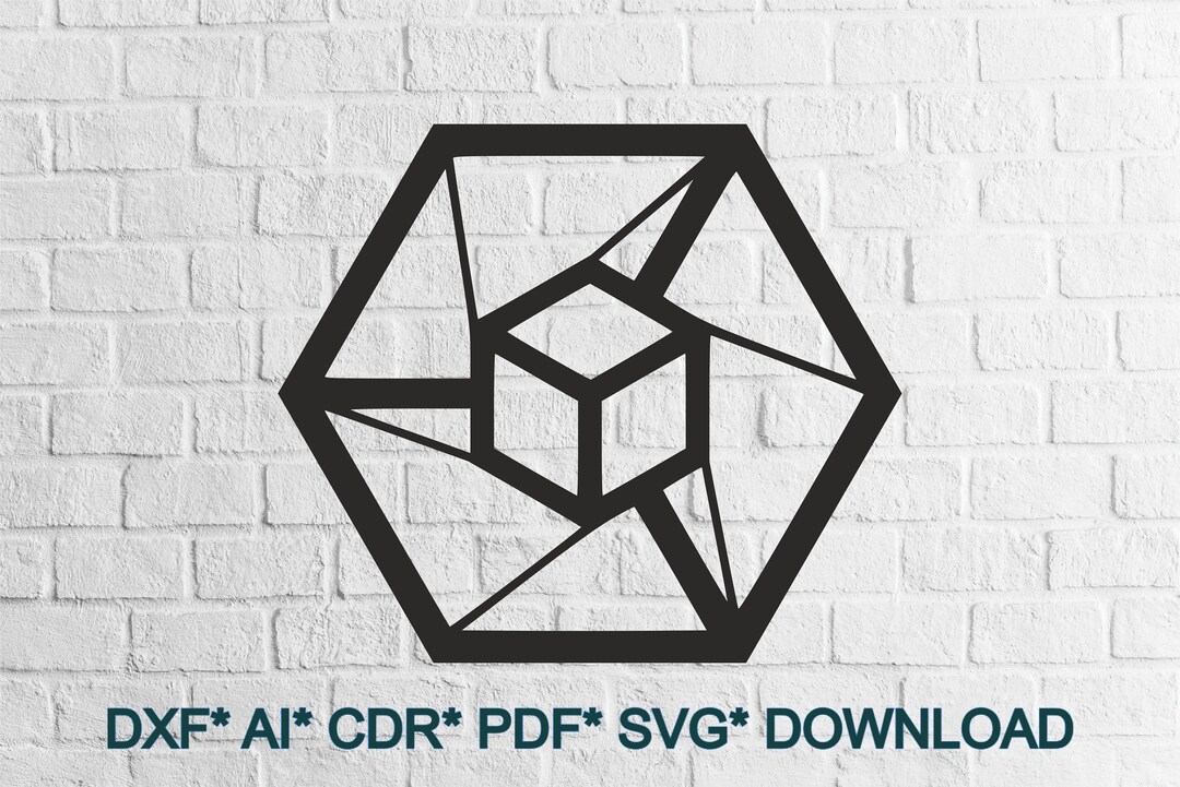 Tesseract SVG/DXF Tesseract Svgdxf Digital Download dxf, Svg, Pdf, Cdr ...