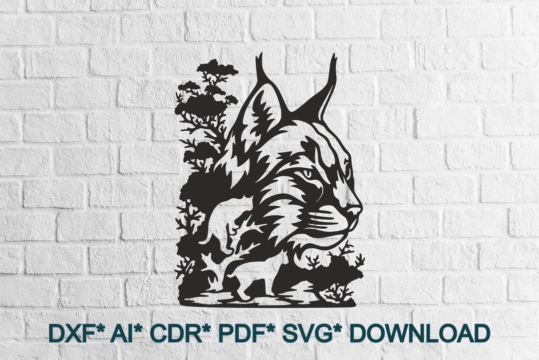 Lion SVG DXF, Animals Cut File Laser, Dxf for Plasma, Noble Cnc Wood ...
