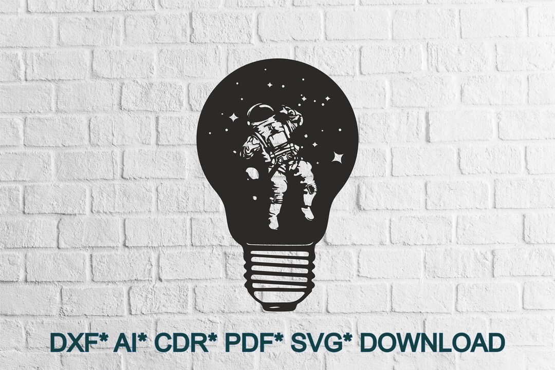 Space SVG, Astronaut Cut File Laser, Dxf for Plasma, Space Cnc Wood ...