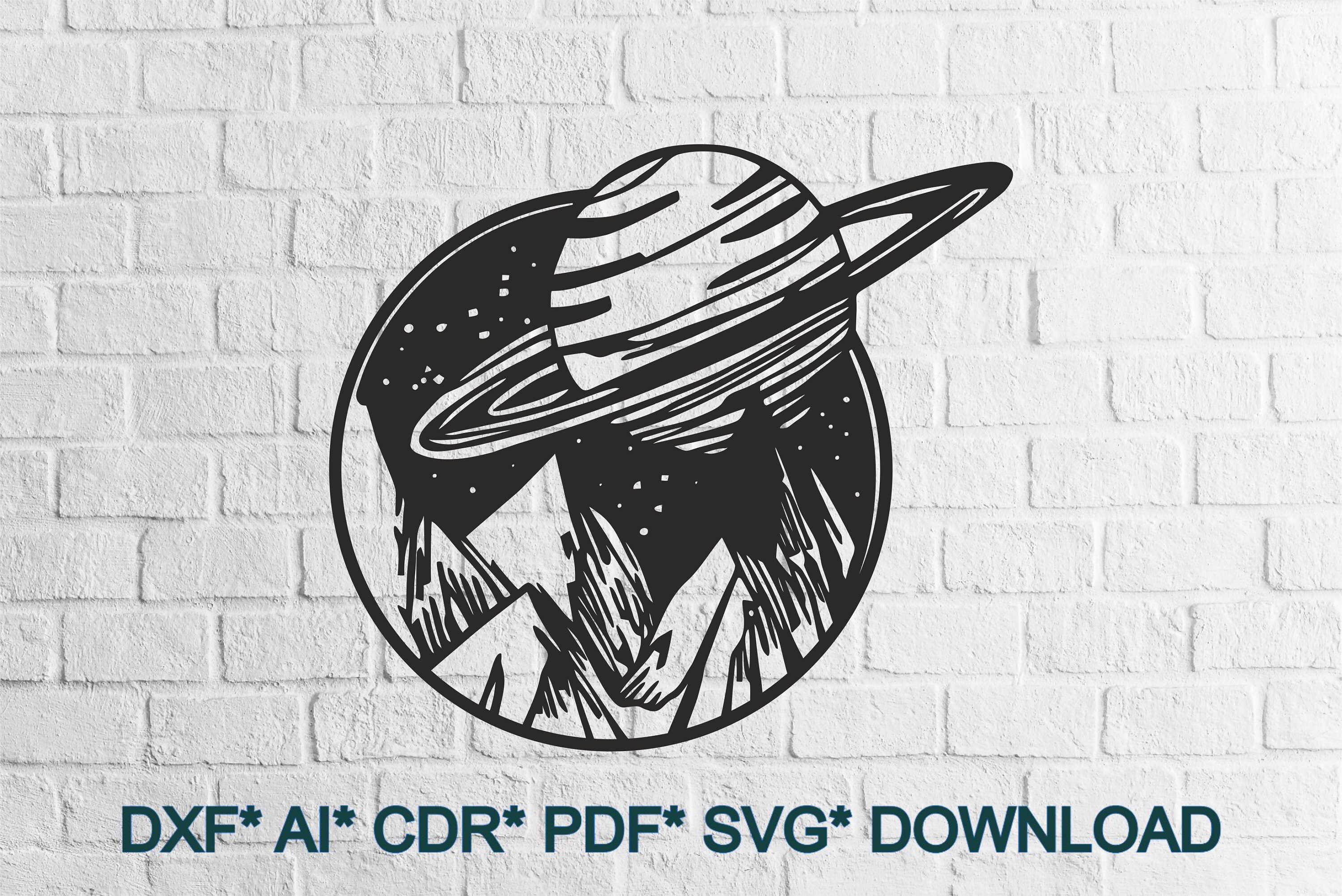 Jupiter SVG, Planet Cut File Laser, Dxf for Plasma, Space Cnc Wood Wall ...