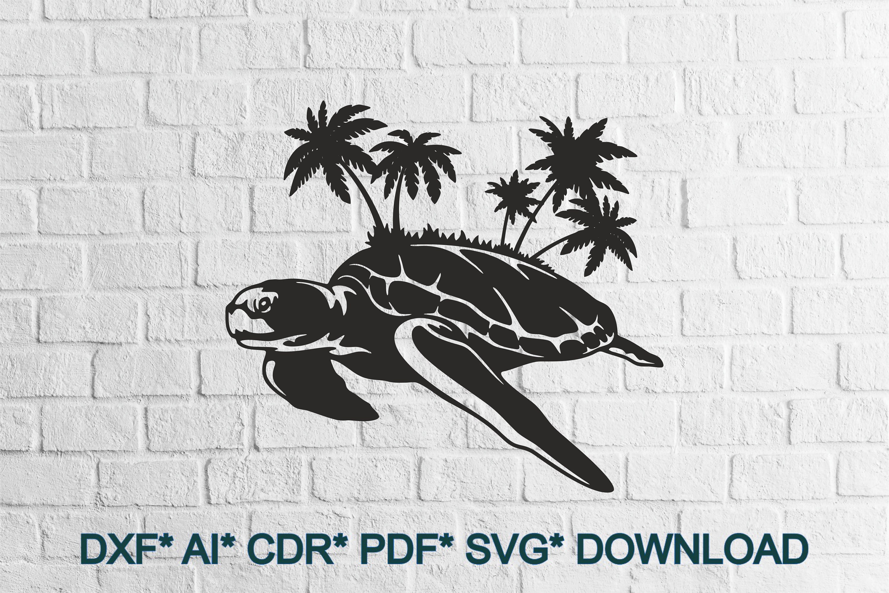 Turtle SVG DXF, Animals Cut File Laser, Dxf for Plasma, Turtle Cnc Wood ...