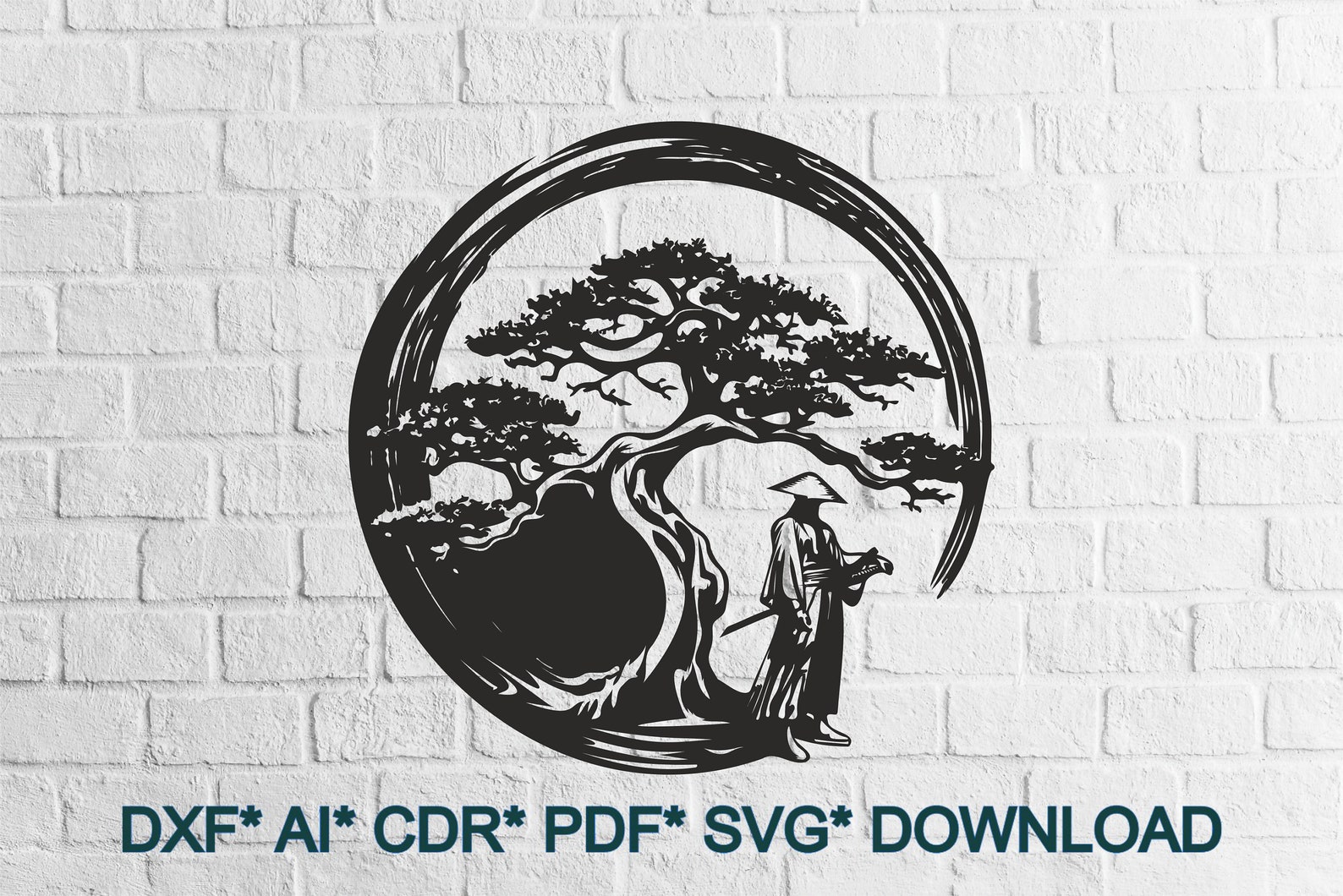Samurai SVG/DXF Digital Download dxf, Svg, Pdf, Cdr, Ai Laser CNC ...