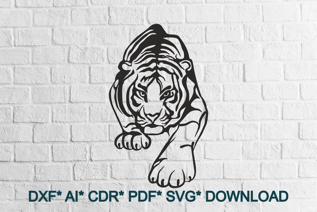Lion SVG DXF, Animals Cut File Laser, Dxf for Plasma, Lion Cnc Wood ...