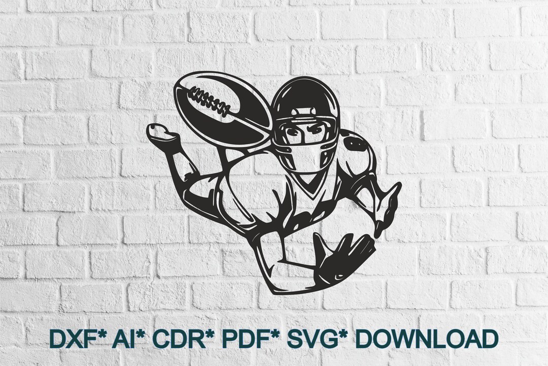 American Football SVG/DXF Football Dxf/svg Digital Download dxf, Svg ...