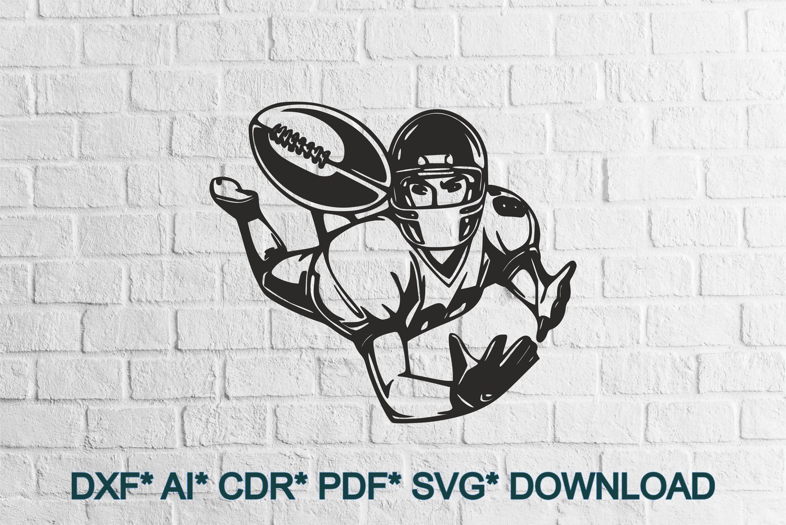 American Football SVG/DXF Football Dxf/svg Digital Download dxf, Svg ...