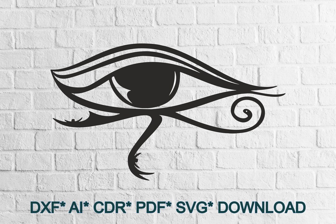 Eye SVG/DXF Digital Download dxf, Svg, Pdf, Cdr, Ai Laser CNC Plasma ...