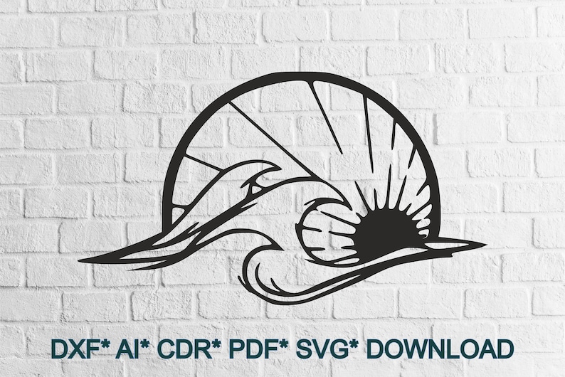 Sun - SVG/DXF - Sun Svg\dxf - Digital Download (dxf, Svg, Pdf, Cdr, Ai ...