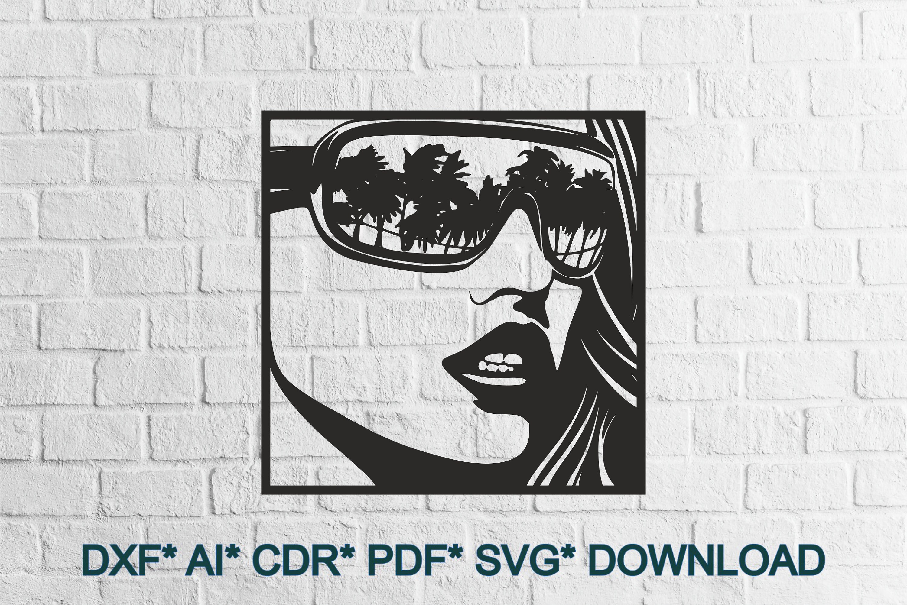 Woman SVG/DXF Digital Download dxf, Svg, Pdf, Cdr, Ai Laser CNC Plasma ...