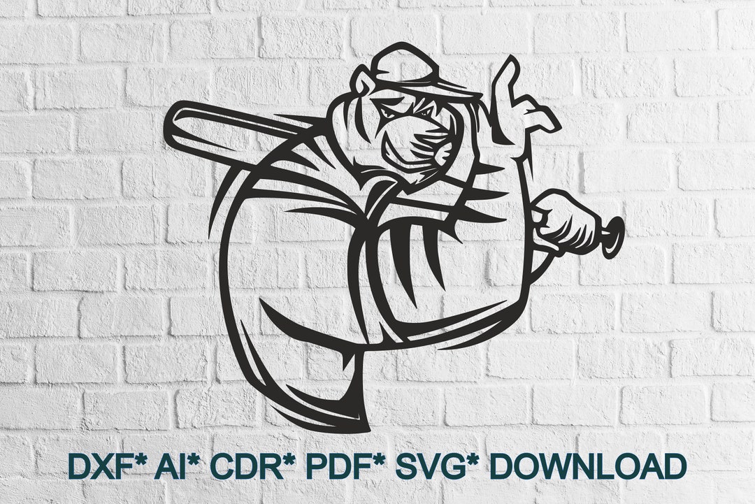 Baseball SVG DXF, Animals Cut File Laser, Dxf for Plasma, Animal Cnc ...