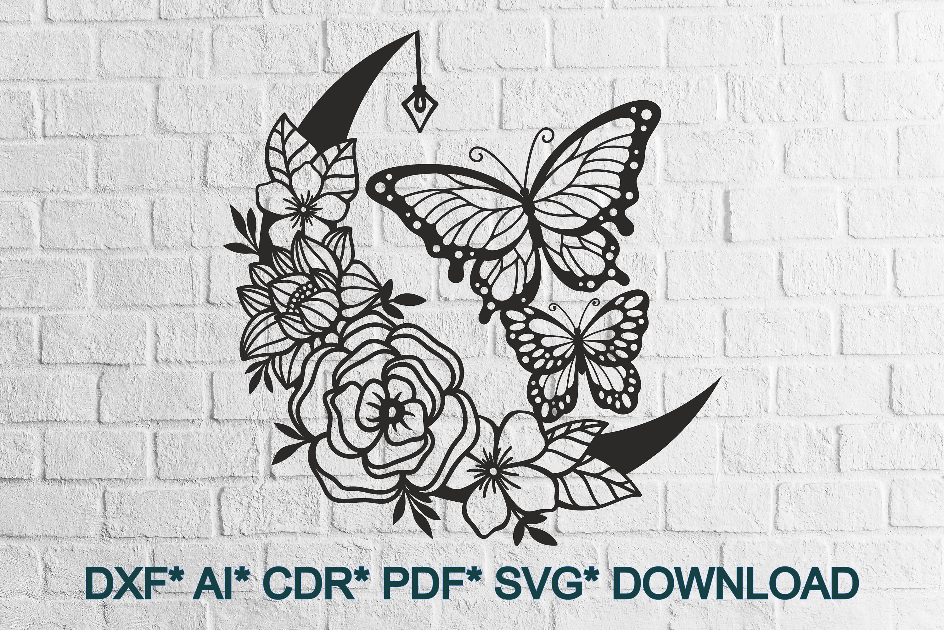 Butterfly SVG/DXF Vector File Digital Download dxf, Svg, Pdf, Cdr, Ai ...