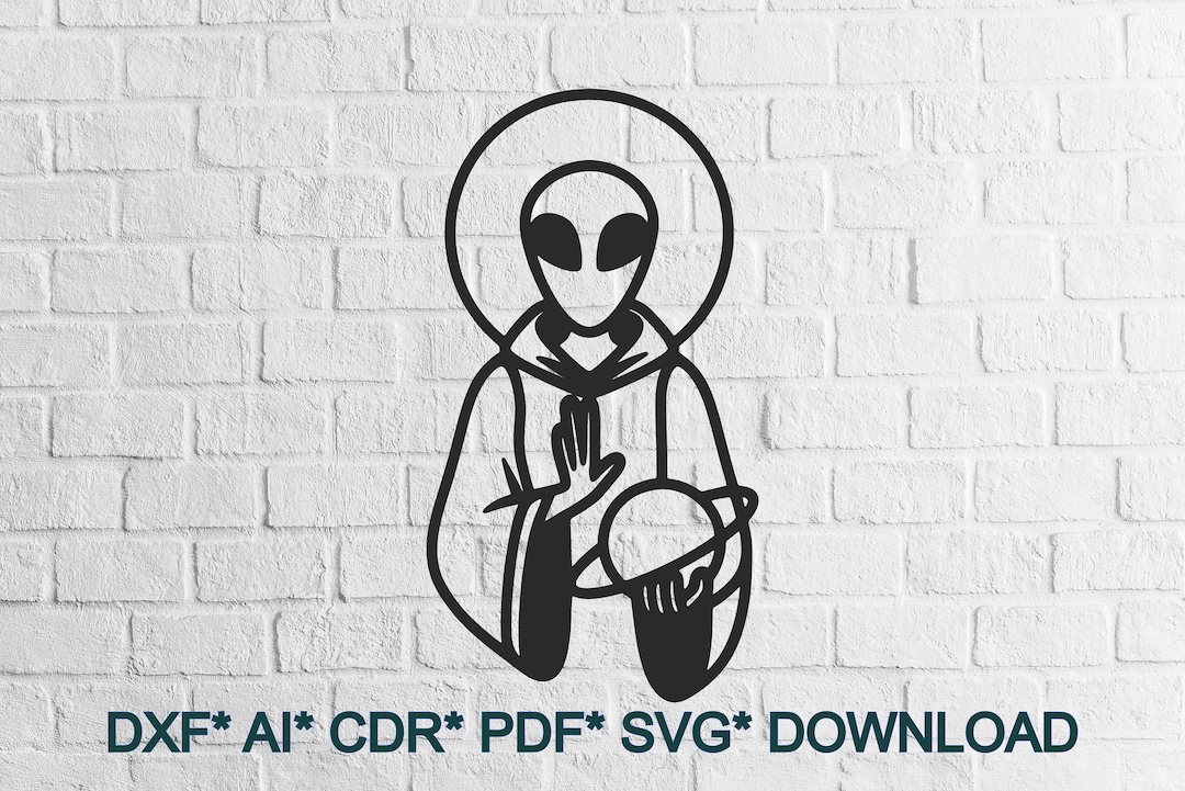 Alien SVG/DXF Digital Download dxf, Svg, Pdf, Cdr, Ai Laser CNC Plasma ...