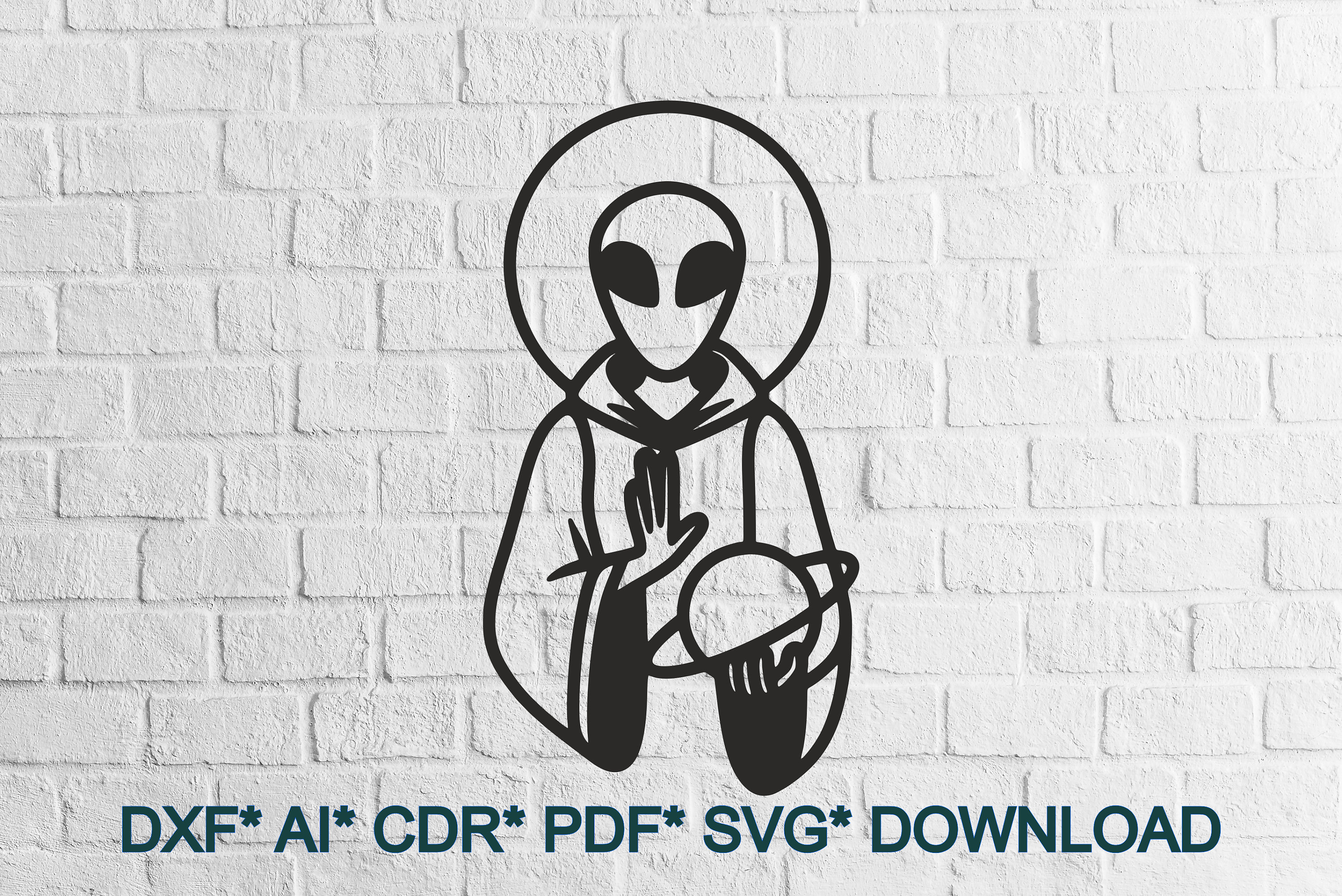Alien SVG/DXF Digital Download dxf, Svg, Pdf, Cdr, Ai Laser CNC Plasma ...
