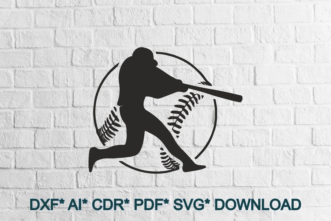 Baseball SVG/DXF Digital Download dxf, Svg, Pdf, Cdr, Ai Laser CNC ...